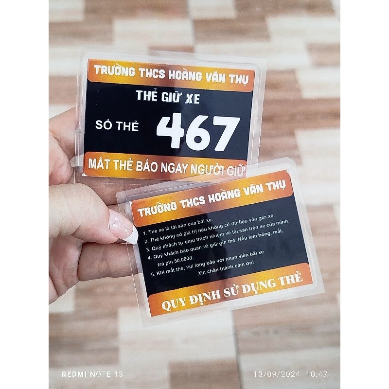 Car parking card printed on 2 sides, laminated. Combo of 50 cards 6*4cm ...