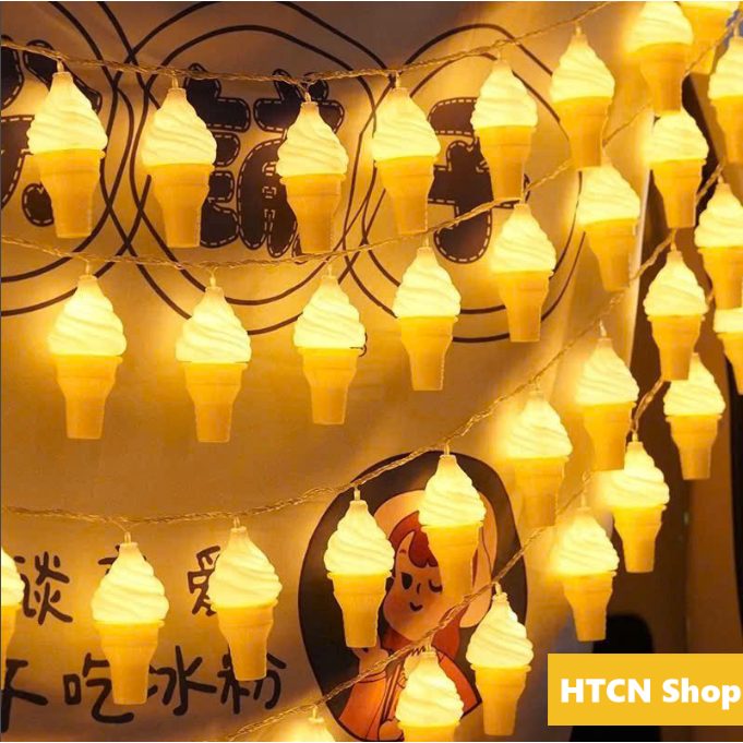 Led Ice Cream Cone Shaped Flashing Color Changing Decorative Lighting ...