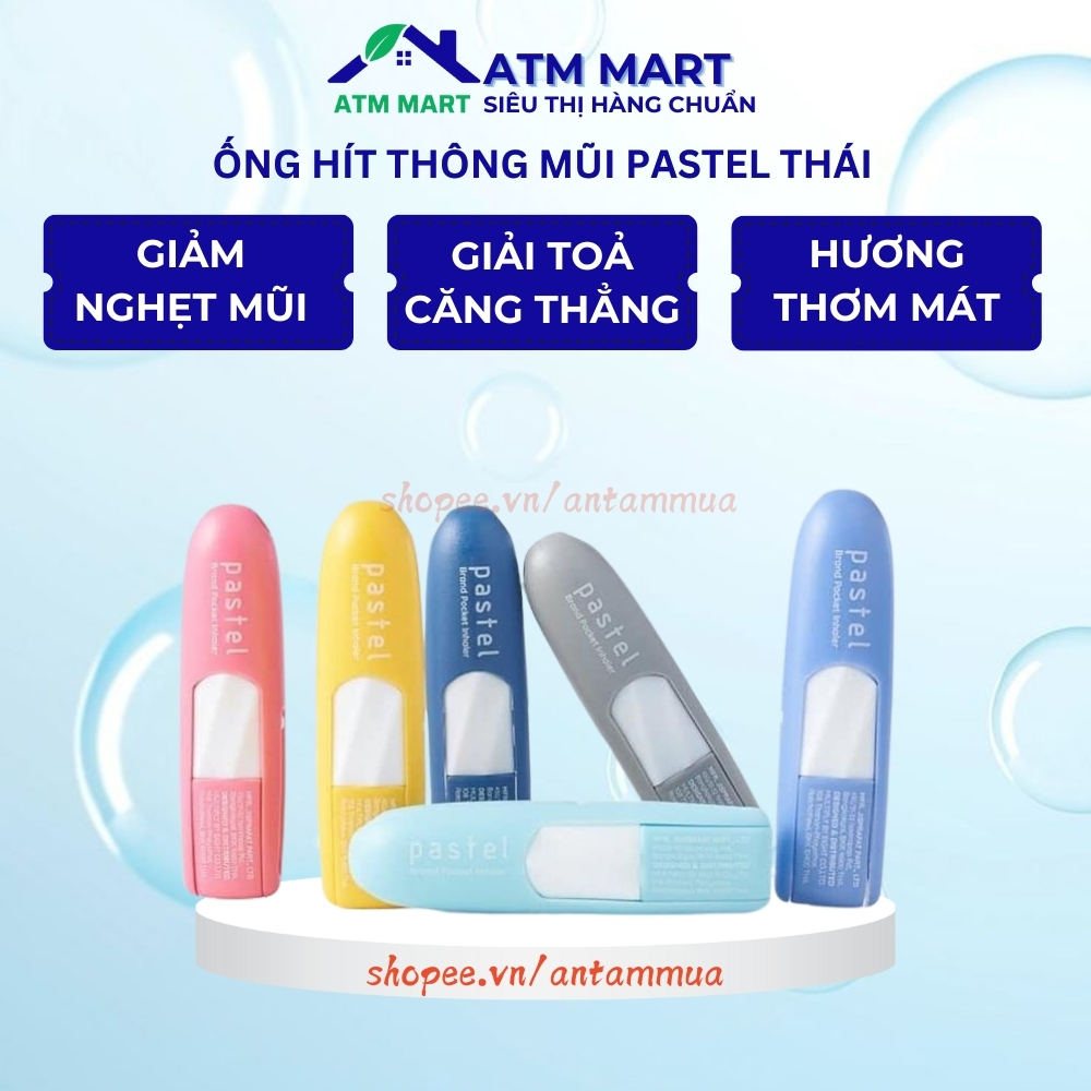 Thai Pastel Nasal Decongestant Inhaler Reduces Nasal Congestion and ...