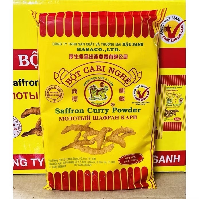 Hau SANH TURMERIC CARI POWDER PACKAGE 500GR - Co Thuy Grocery | Shopee ...