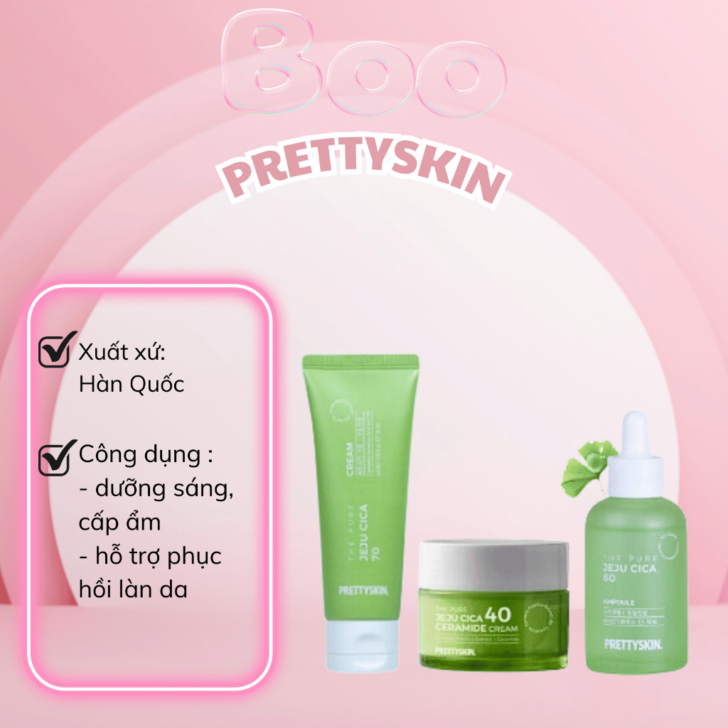 Prettyskin The Pure Jeju Cica Centella Asiatica Extract Acne Reducing ...