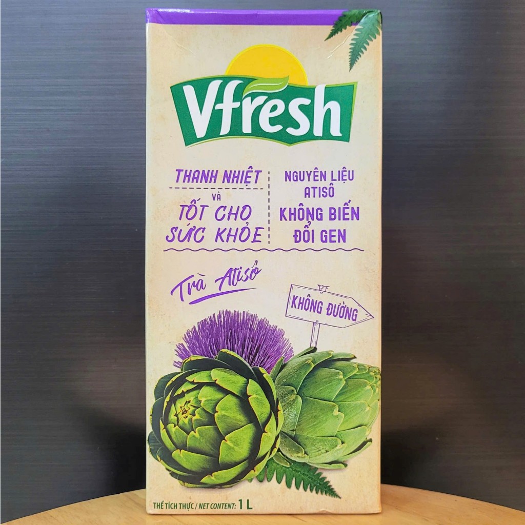 Vfresh - 1L Sugar Free BOX - VINAMILK Artichoke Drink Sugar Free ATISO ...