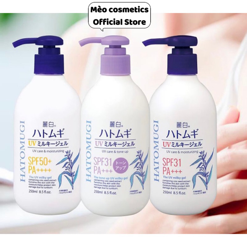 [GENUINE Japanese] Hatomugi Sunscreen Body Lotion SPF31 PA+++, SPF50 ...