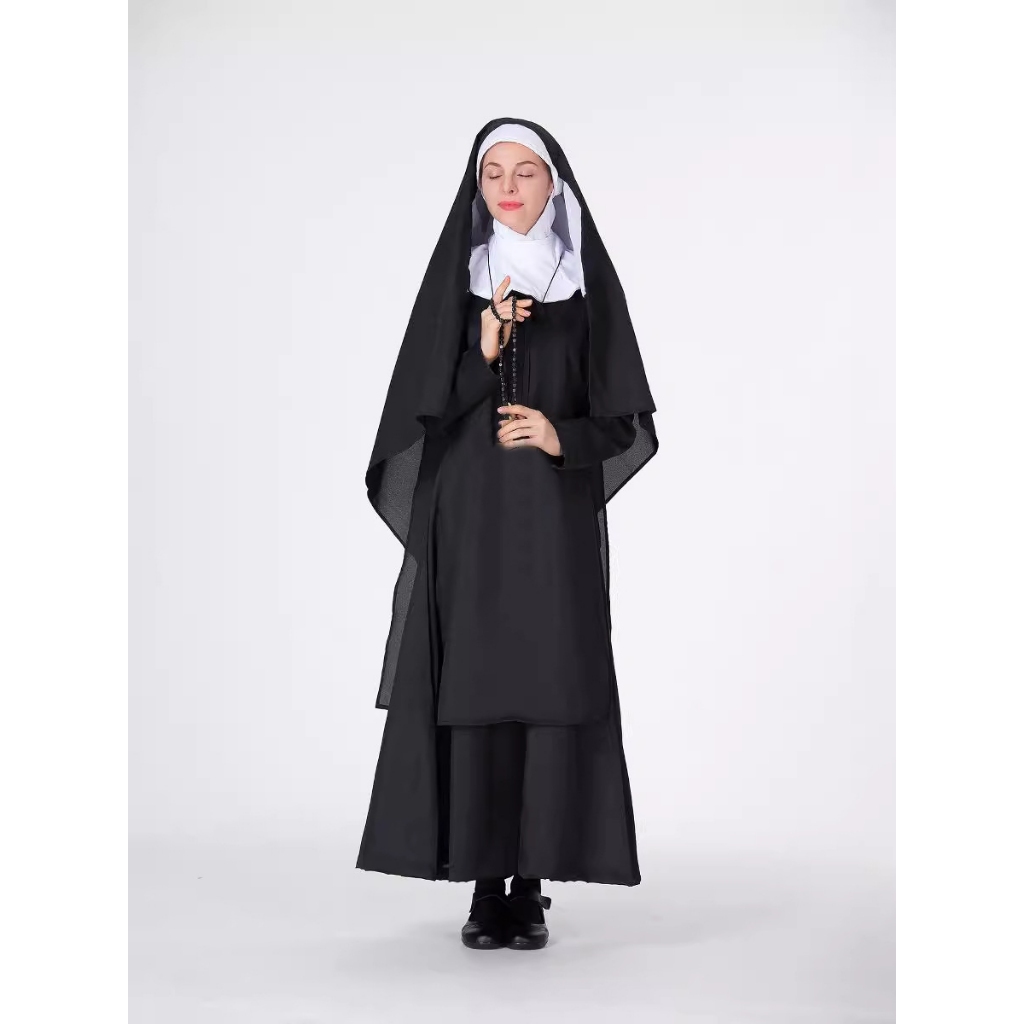 Christian halloween nun nun costume | Shopee Singapore