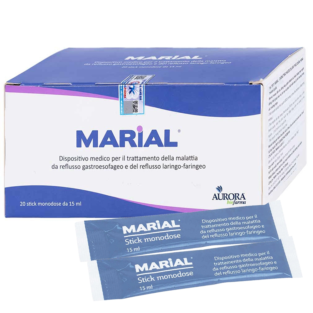 Marial reflux reducing Gel - Box of 20 anti-reflux packs to protect and ...