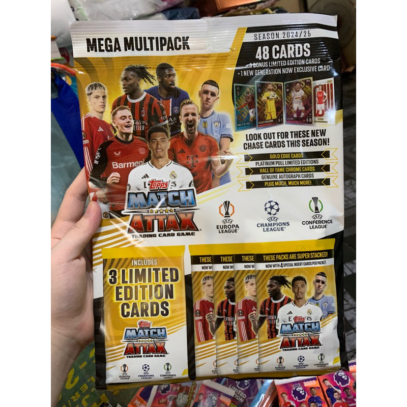 MATCH ATTAX MEGA MULTIPACK 24/25 PLAYER CARD PACK | Shopee Singapore
