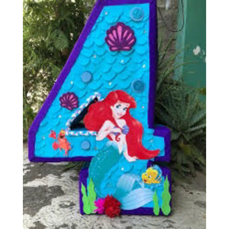 Pinata number 4 Ariel Flounder - Super fun birthday candy smashing game ...