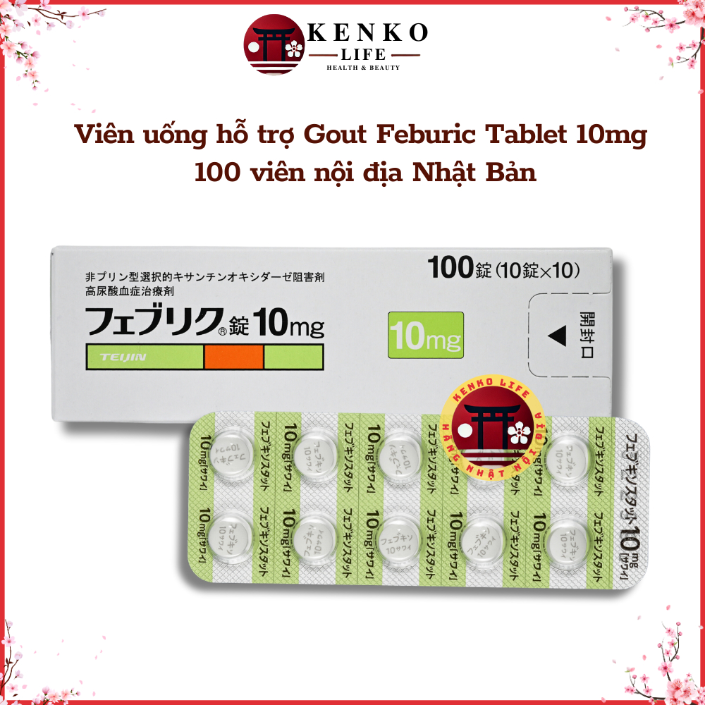 Gout support pills Feburic Tablet 10mg 100 pills domestically made in ...