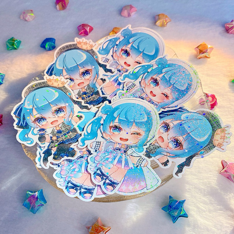 Compilation of Hololive Vtuber Hoshimachi Suisei Stickers | Shopee ...