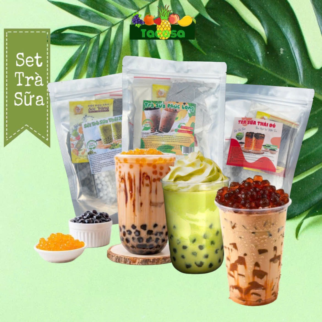 Phuc Long Thai Green Thai Red Milk Tea Set 500G Traditional Milk Tea TACASA SHOP | Shopee Singapore