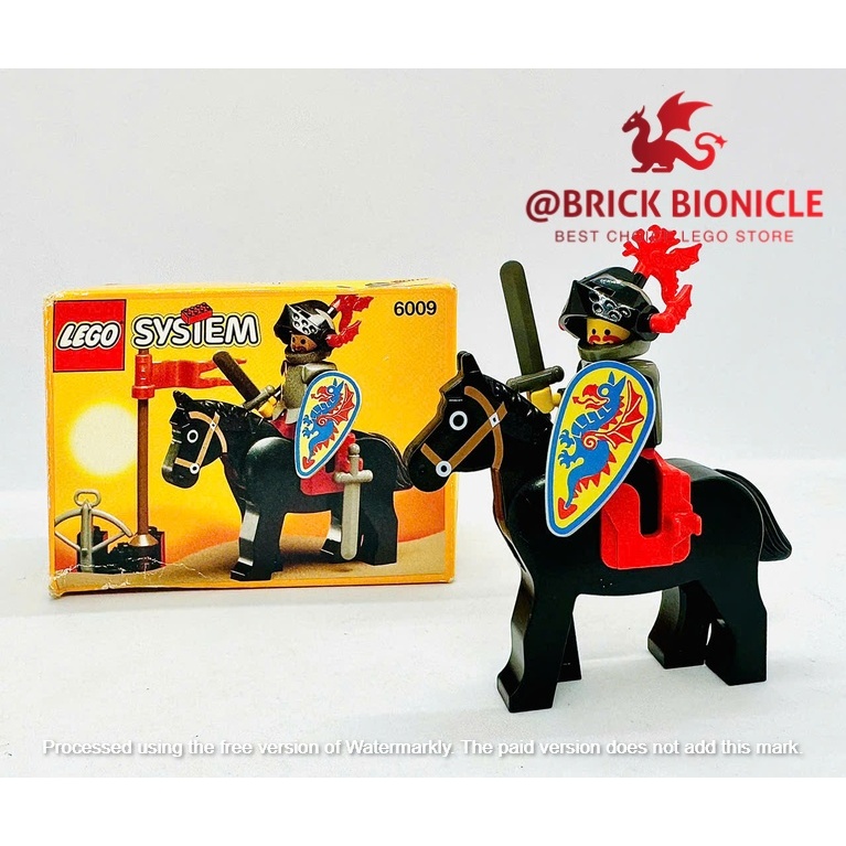 Vintage LEGO CASTLE - LEGO MIDDLE AGES CASTLE - 6009 Black Knight ...
