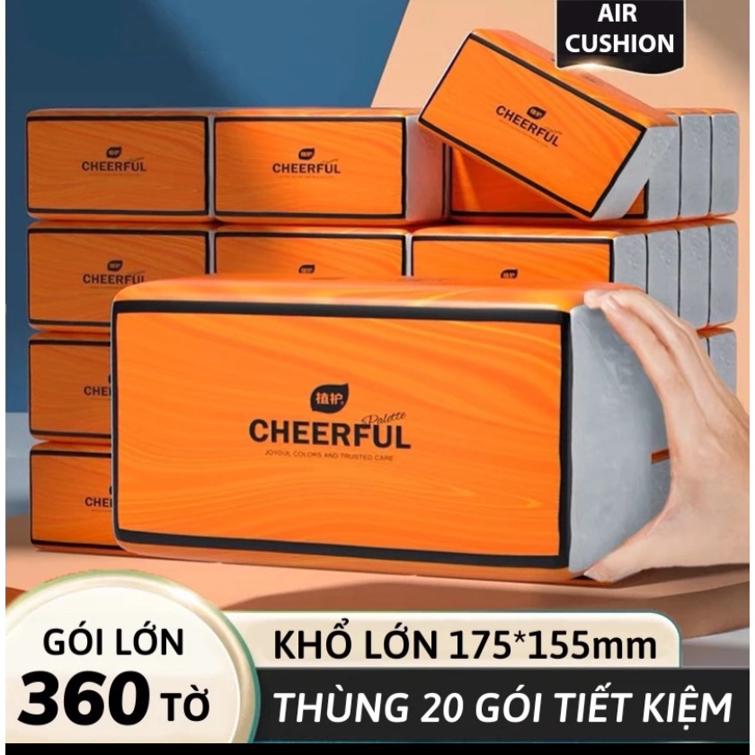 Carton of 20 packs of Chinese domestic CHEERFUL tissue paper - Soft ...