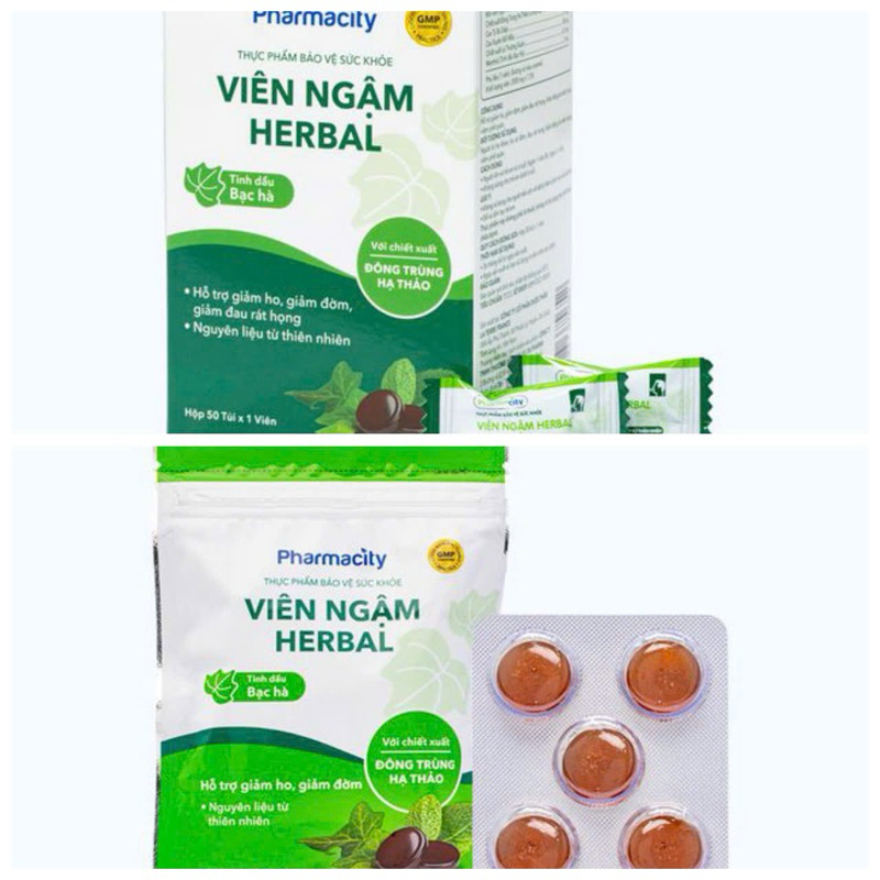 Pharmacity Herbal Lozenges Herbal Lozenges Combo to help relieve cough ...