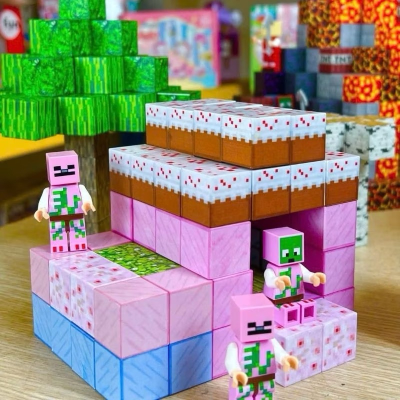Minecraft Assembly Model Magnetic Blocks Minecraft Block Magnets ...