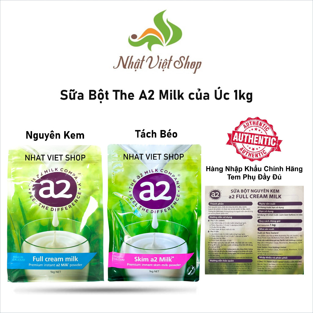 The A2 Milk Australian Milk Powder 1kg | Shopee Singapore