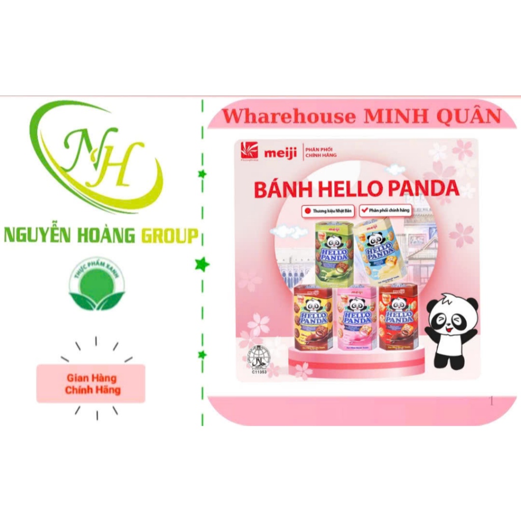 Combo 5 BOXES - Hello Panda Cake 5 Any Flavors (Chocolate, Strawberry ...