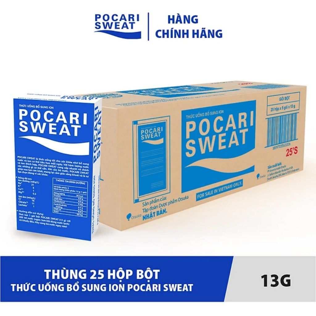 [COMBO 10 BOXES] (New DATE 2026) Pocari Sweat ion supplement powder ...