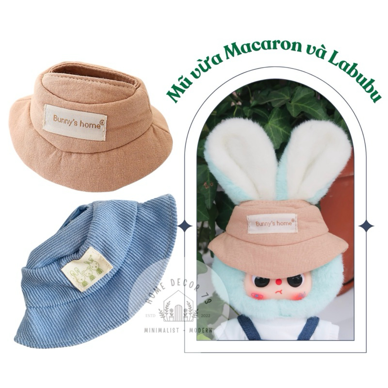 Baby three Macaroon hat, hat for labubu 17cm -labubu V1 and V2 all fit ...