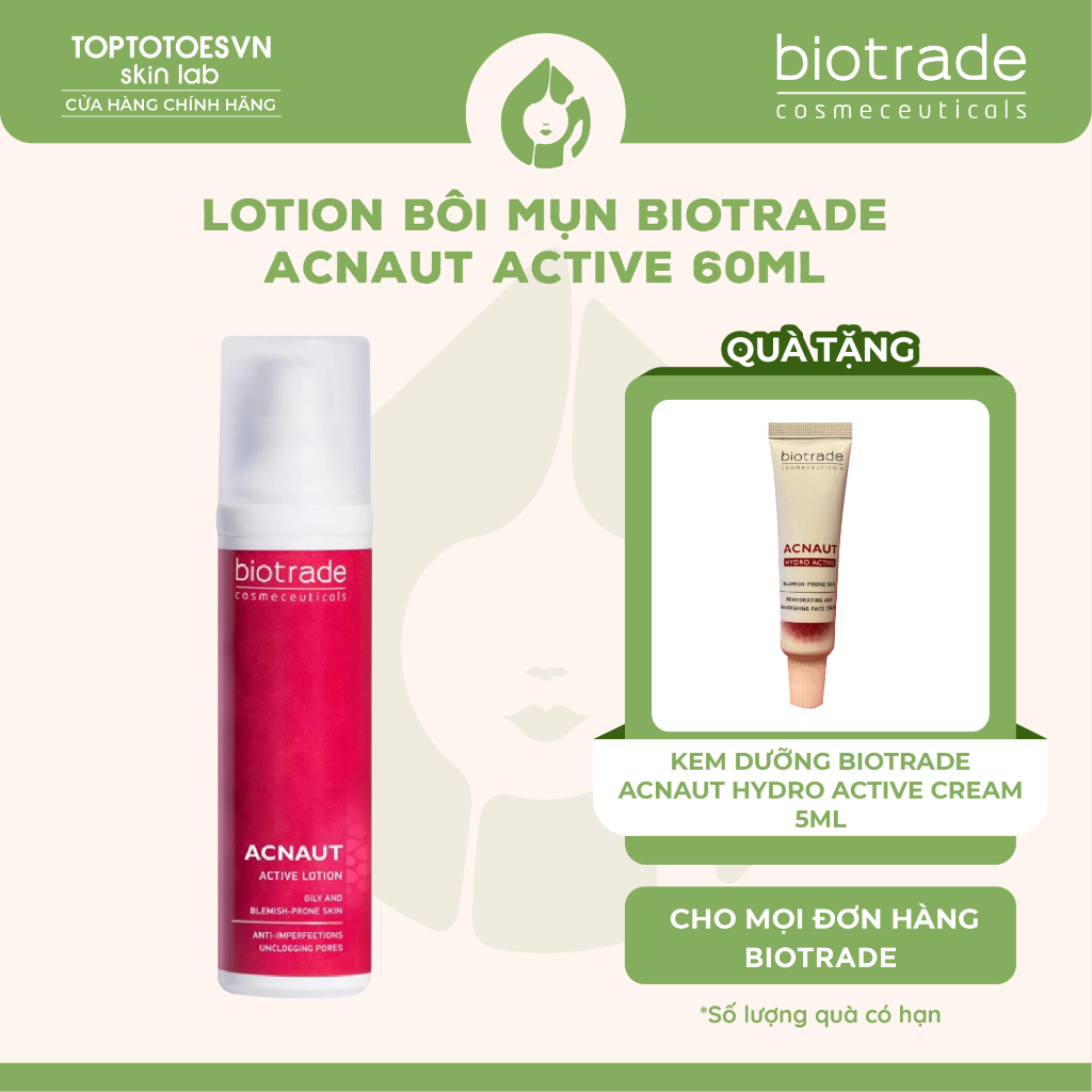 Biotrade Acnaut Active acne Lotion reduces swelling, reduces ...