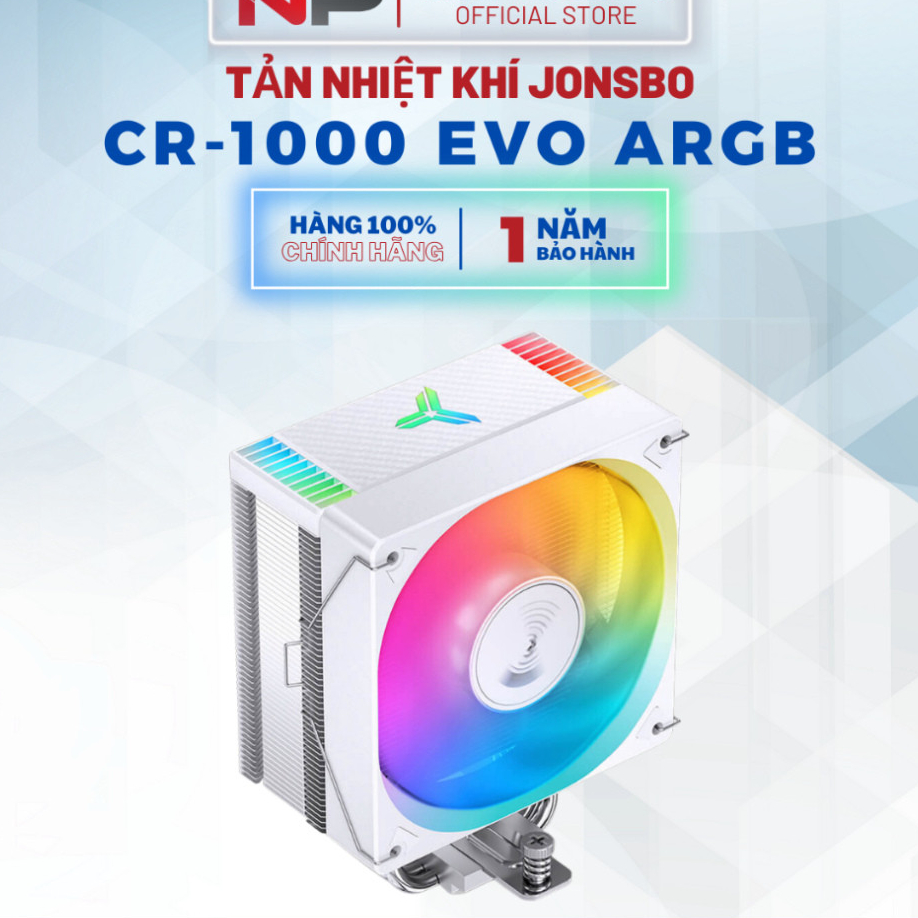 Jonsbo CR-1000 EVO ARGB Black CPU Air Cooler (Black + White ) | Shopee ...