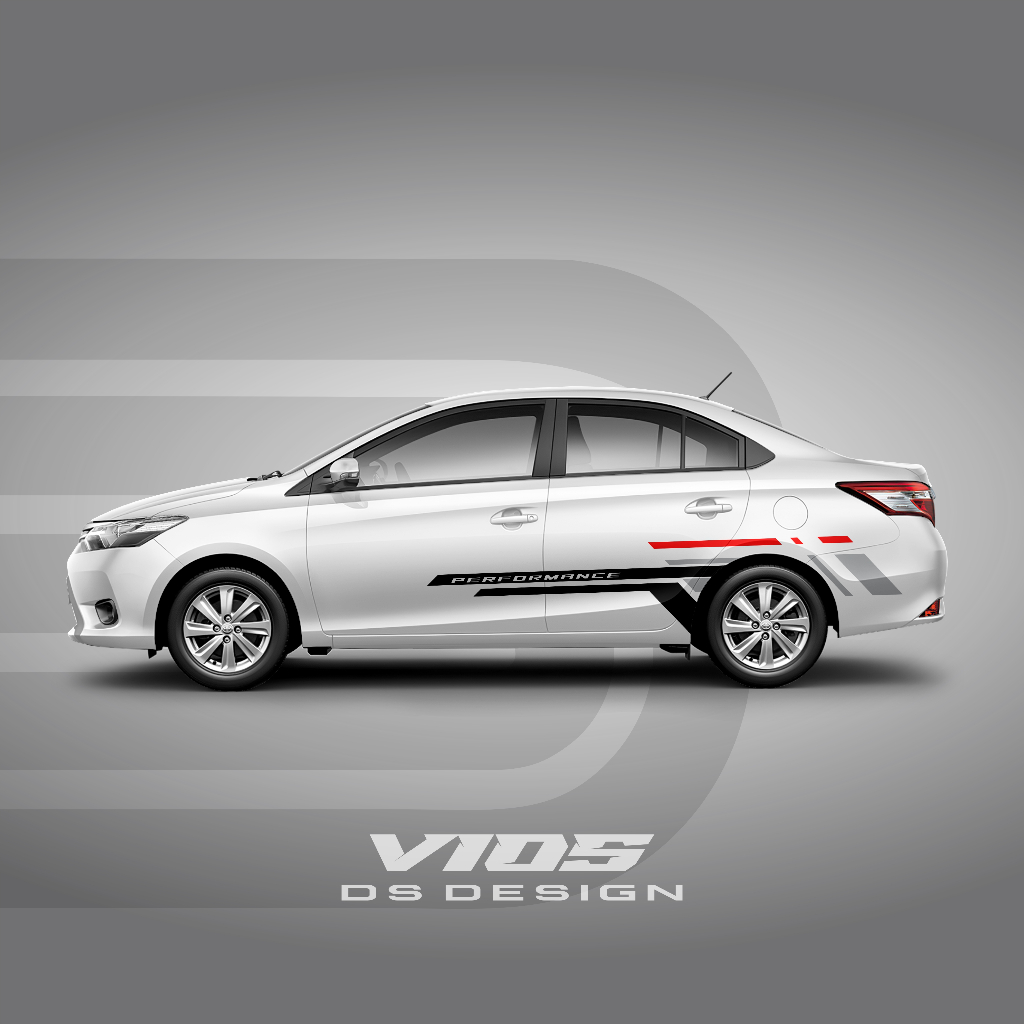 Vios car Sticker - Car Decal - Ds Decal - 2 sides | Shopee Singapore