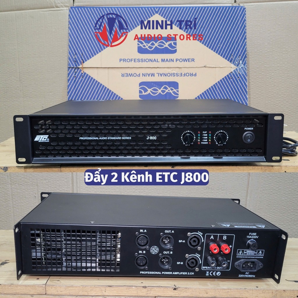 Etc J800 2x800W 2-Channel Pusher, Toroidal Power Supply, High-Quality ...