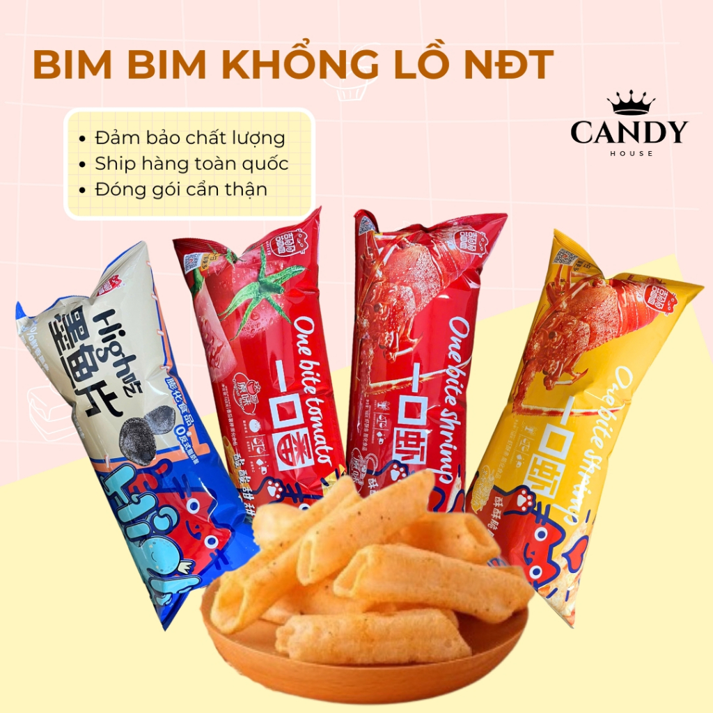 Giant Bim with tomato flavor, BBQ shrimp, lobster, black squid, 168g ...