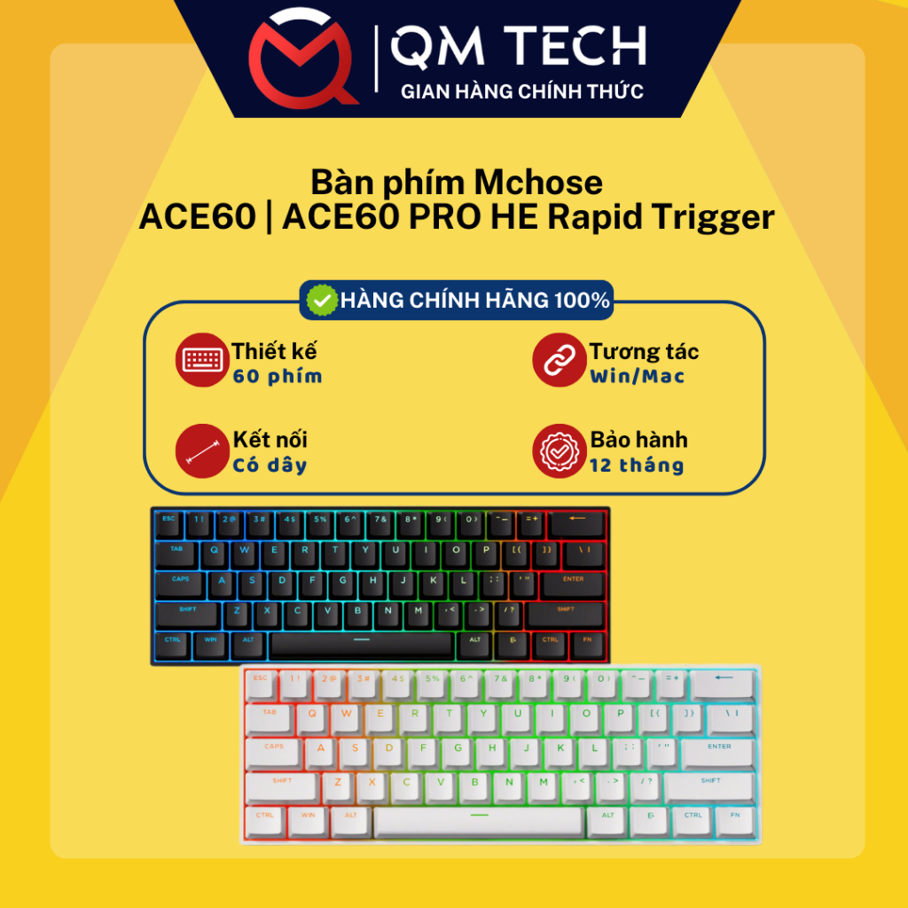 Rapid Trigger Mchose Ace60 HE / Ace60 HE Pro/ Ace68 HE Mechanical ...