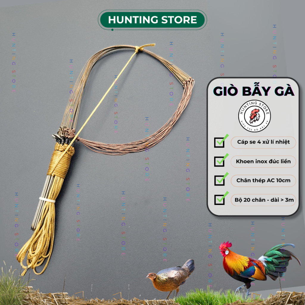 Wild chicken trap with steel legs, 4 heat treated cable, cast stainless ...
