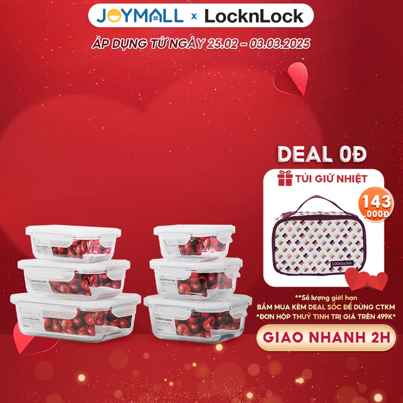 Locknlock BLANC glass box for food preservation LLG110 - Genuine ...