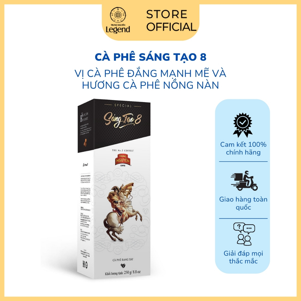 8 Trung Nguyen Legend Creative Roasted Coffee - Box of 250gr (Arabica ...