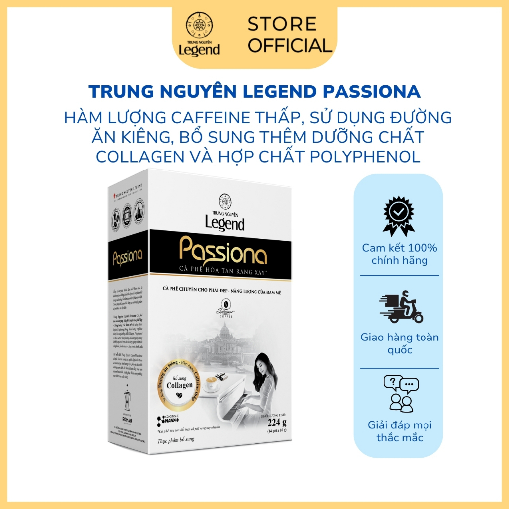 Trung Nguyen Legend Passiona Coffee - Box of 14 Packs - Coffee for ...