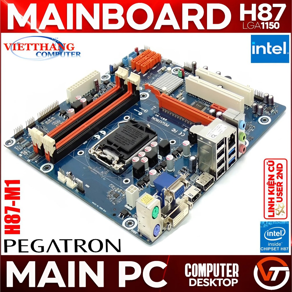 Mainboard - Pegatron H87-M1 4 Ram Slot Motherboard Beautiful original ...