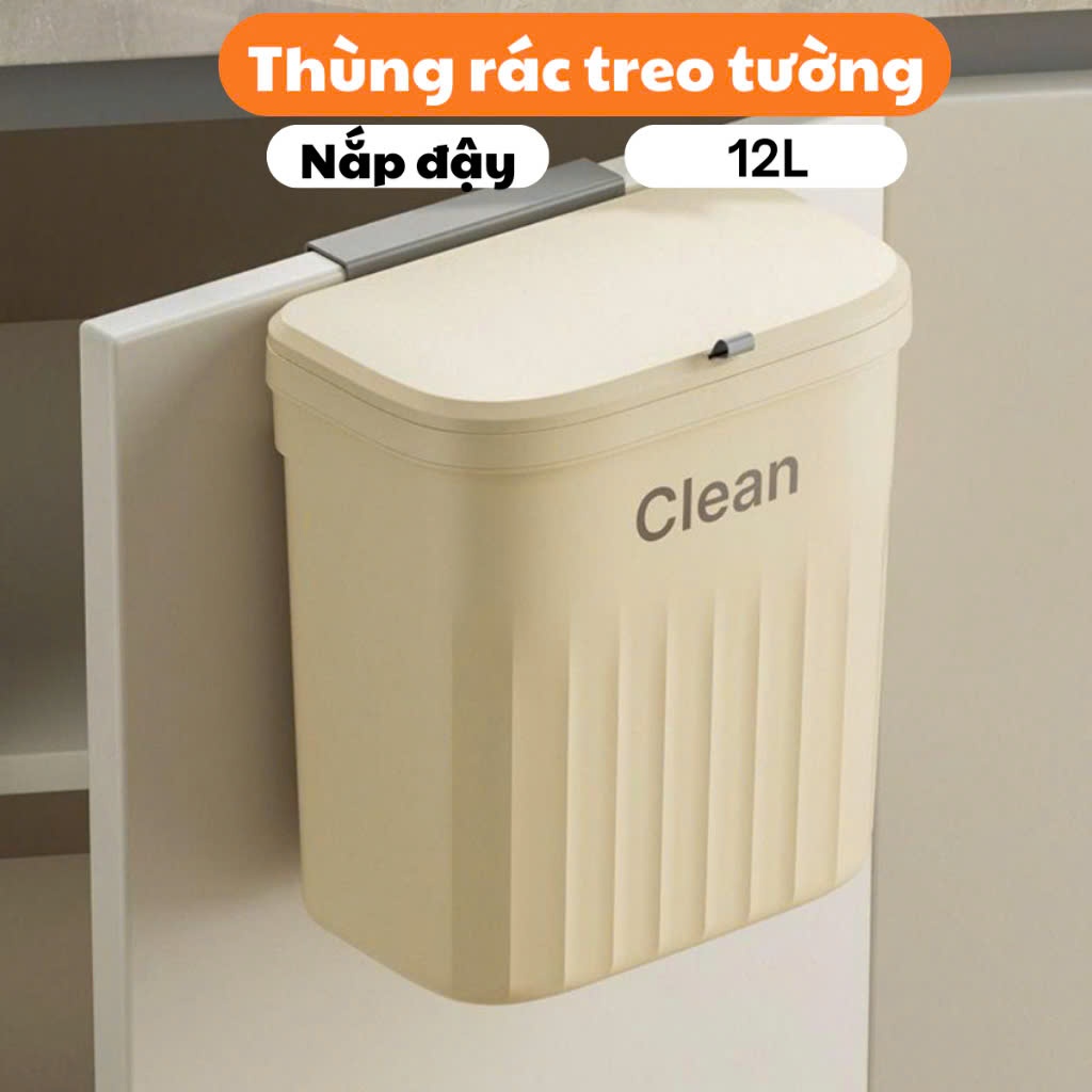 Disinfectant PLASTIC CABINET HANGING TRASH BIN WITH LID 12 LITER ...