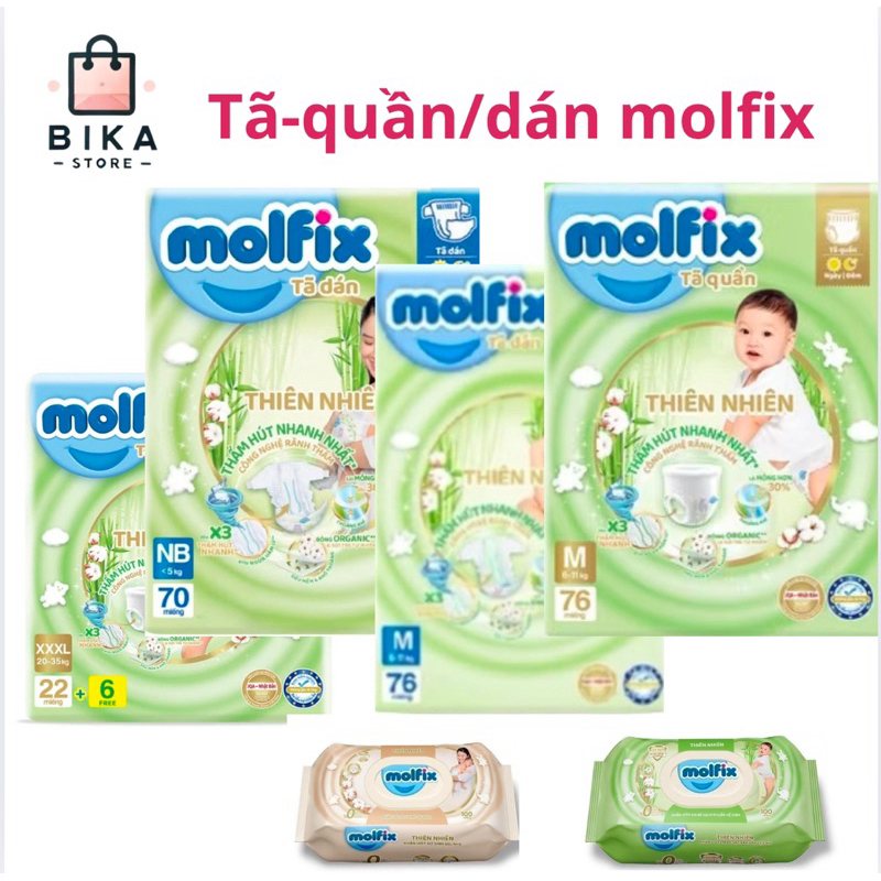 Molfix Diapers/Diapers Improved Natural Pants/Pants – Organic Cotton ...