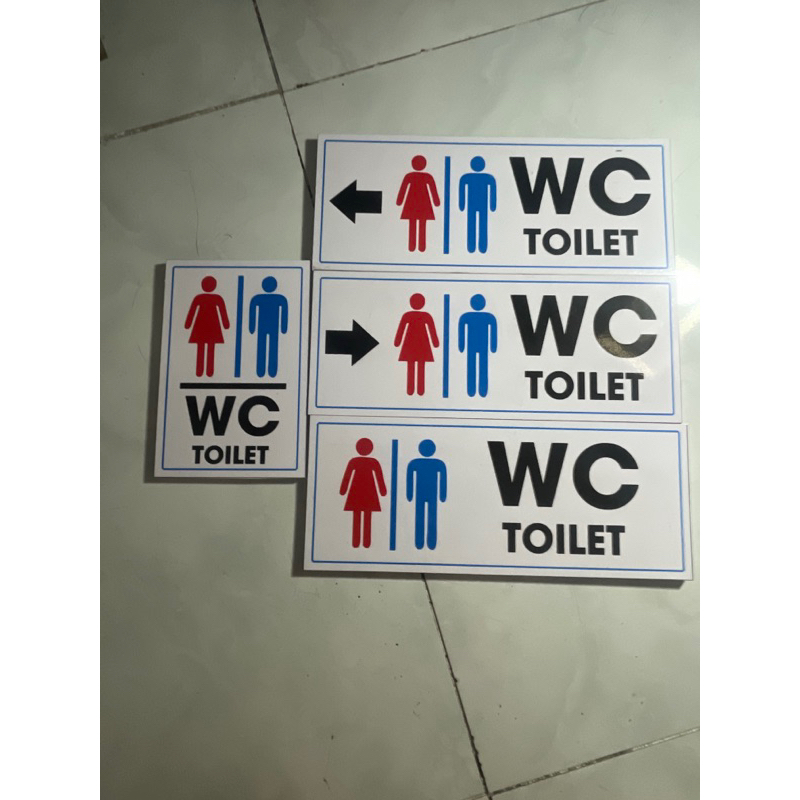 Toilet Signs, Toilet Signs, WC Signs, Toilet Signs Fomex Decal Stickers ...