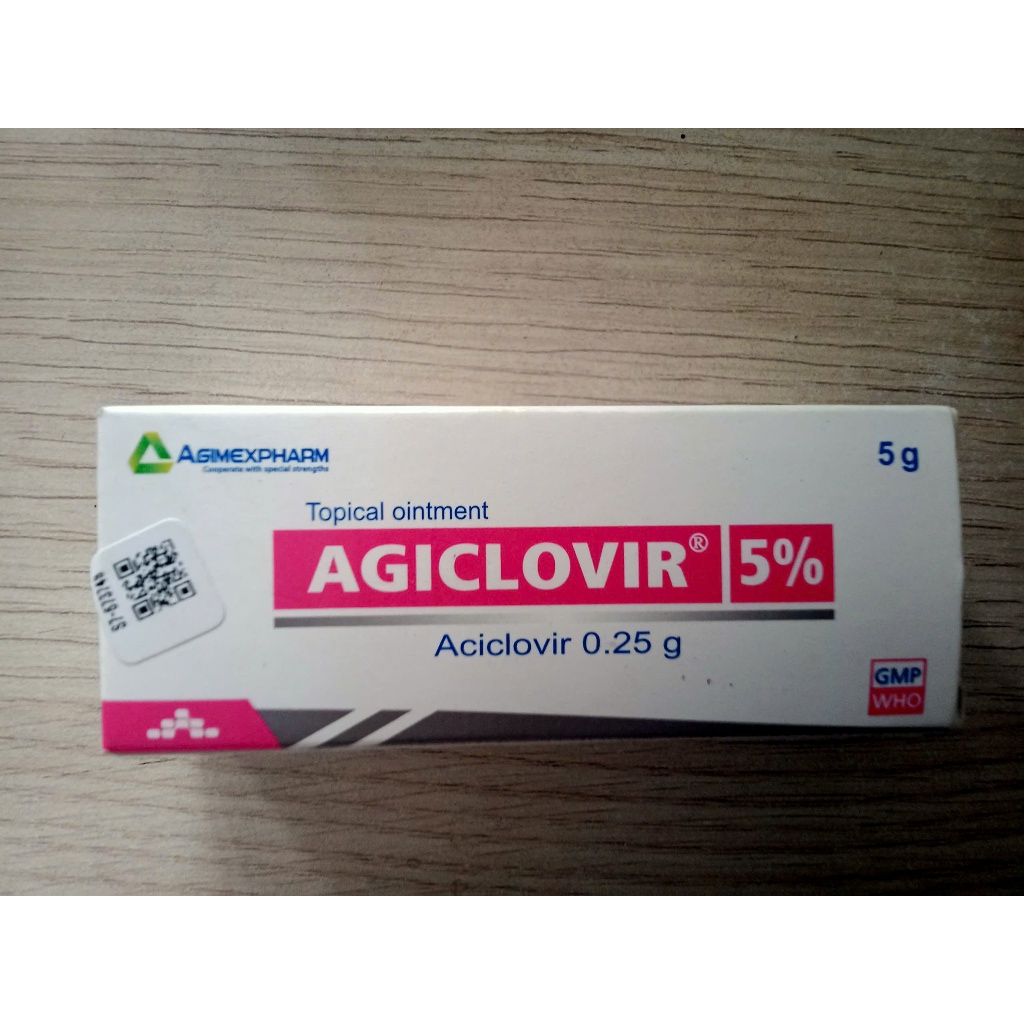 Agiclovir EXTERNAL SKIN GREASE CREAM 5% BOX OF 1 TUBE 5G | Shopee Singapore