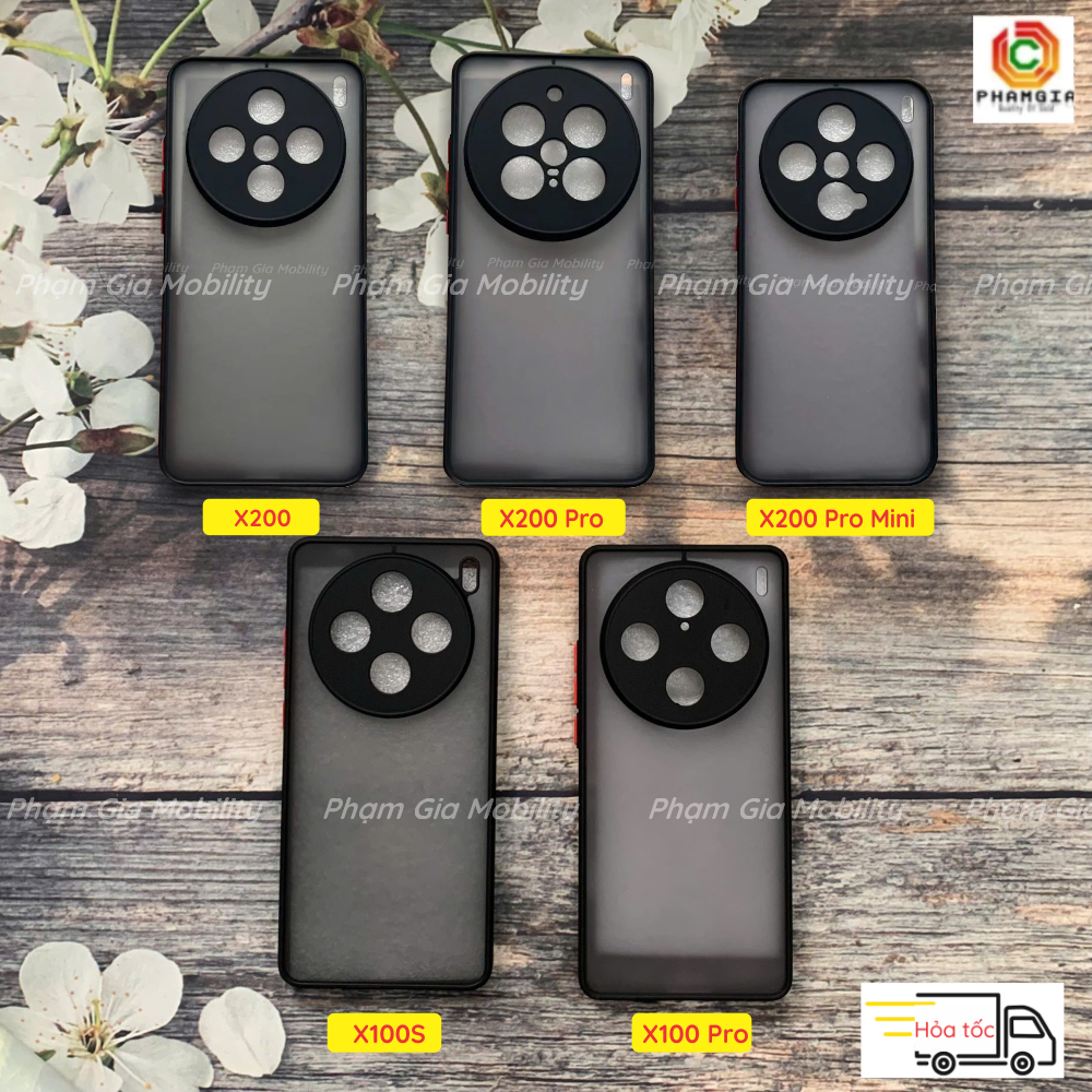 Vivo X200 Pro 5G/ X200 5G/ X200 Pro Mini/ X100 Pro/ X100s case with matte back, anti-stain ...