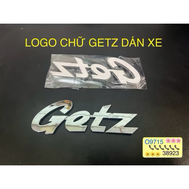Getz Logo sticker for hyundai getz 86320-1c000 premium car | Shopee ...
