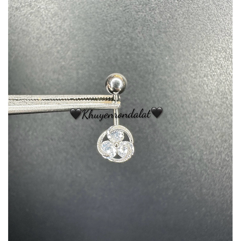 Small stone navel piercing, short body length 6 - 8 - 10mm | Shopee ...