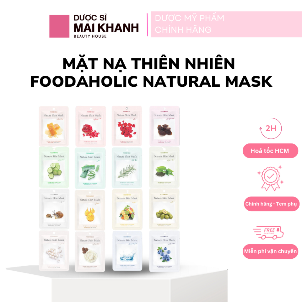 Foodaholic Nature Skin Mask 23ml (PIECES) | Shopee Singapore