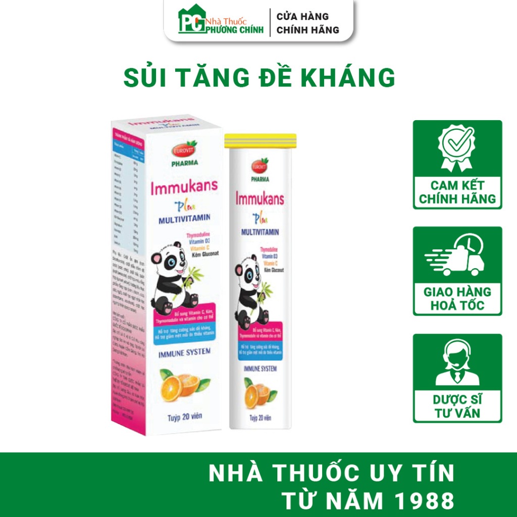 Effervescent Multivitamin Eurovit Immukans Plus Multivitamin Helps ...