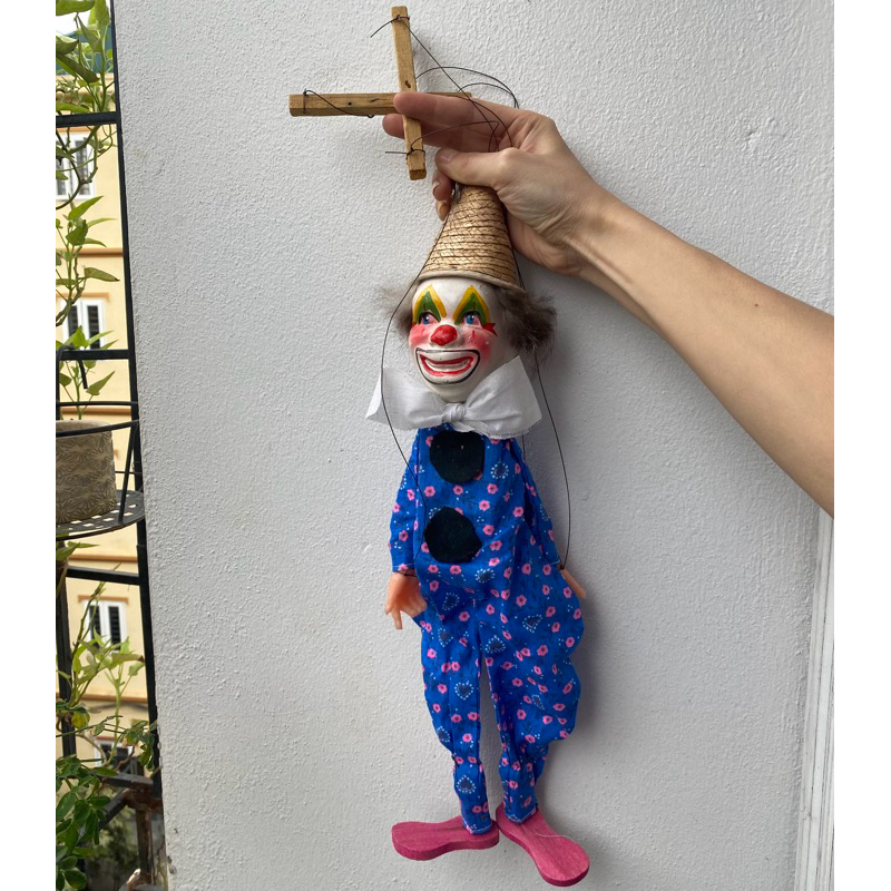 Marionette classic clown rope puppet (Clown - Japan) | Shopee Singapore