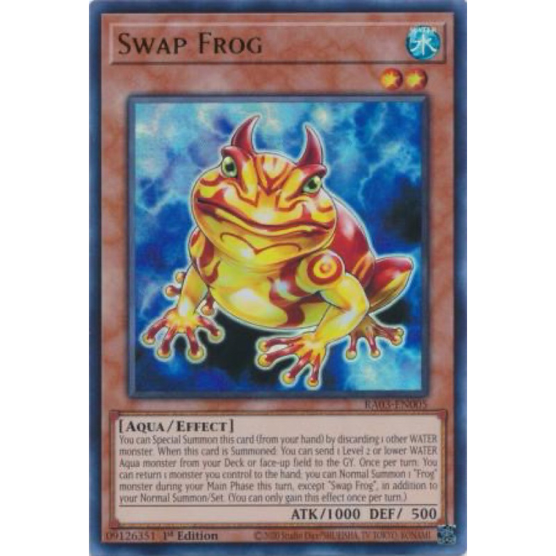 Yugioh Swap Frog Card | Shopee Singapore