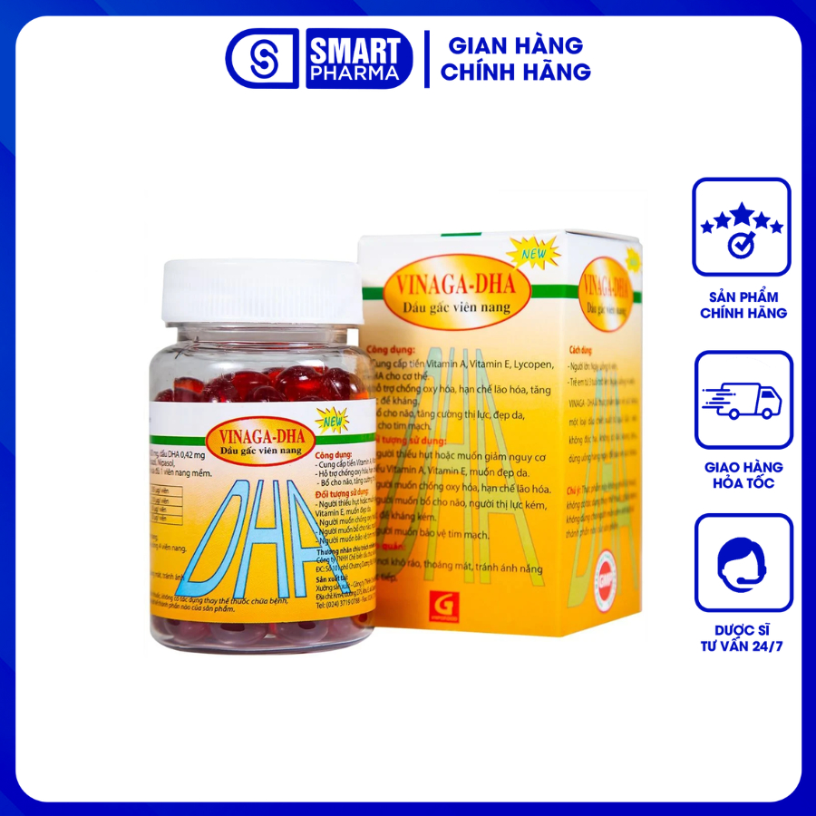 Vinaga gac oil capsules supplement DHA, gac oil to help brighten eyes ...