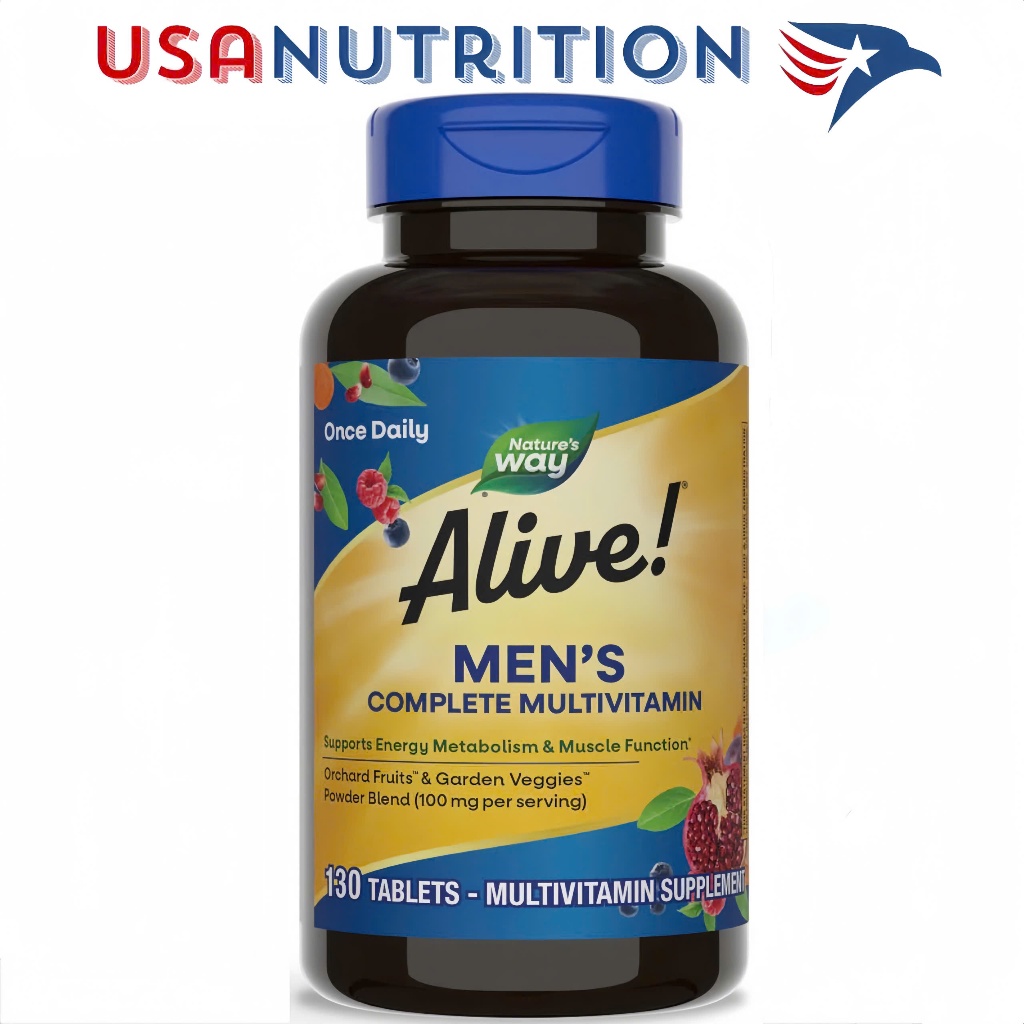 Multivitamin for men Alive! Men’s Multivitamin "Nature's Way" : 130 ...