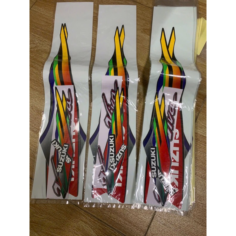Complete set of 3-layer suzuki Viva car stickers (original stickers ...