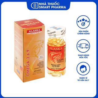 Alaska omega 3 6 9 canned fish oil (bottle of 100 capsules) from the ...