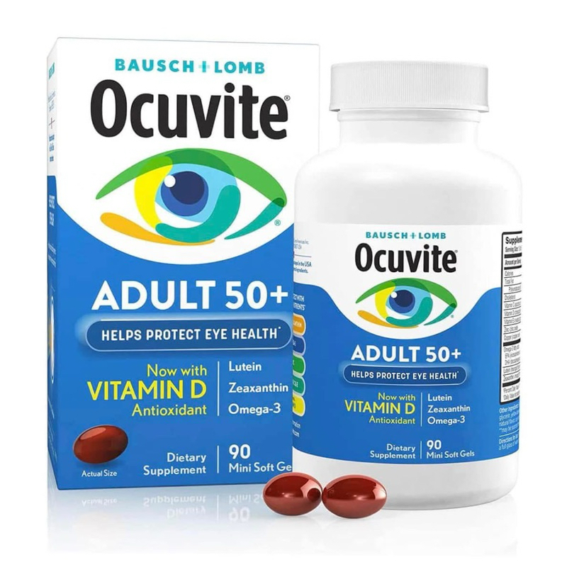 Occuvite ADULT 50+ EYE SUPPLEMENT FOR ADULTS OVER 50 YEARS OLD ...