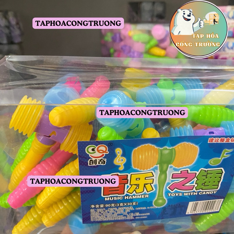 Box of 30 mini hammers with candy, hammer toy with candy wholesale ...
